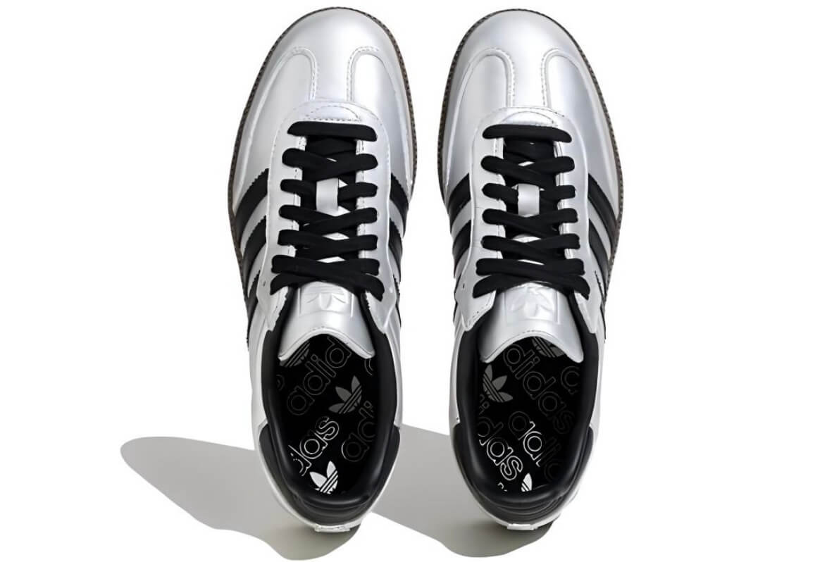 ADIDAS SAMBA OG “SILVER METALLIC BLACK GUM'' JI4218 – KICKSCROWD