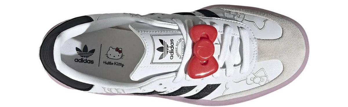 HELLO KITTY X ADIDAS ORIGINALS SAMBAE "WHITE BLACK CLEAR PINK" IG4450 ...